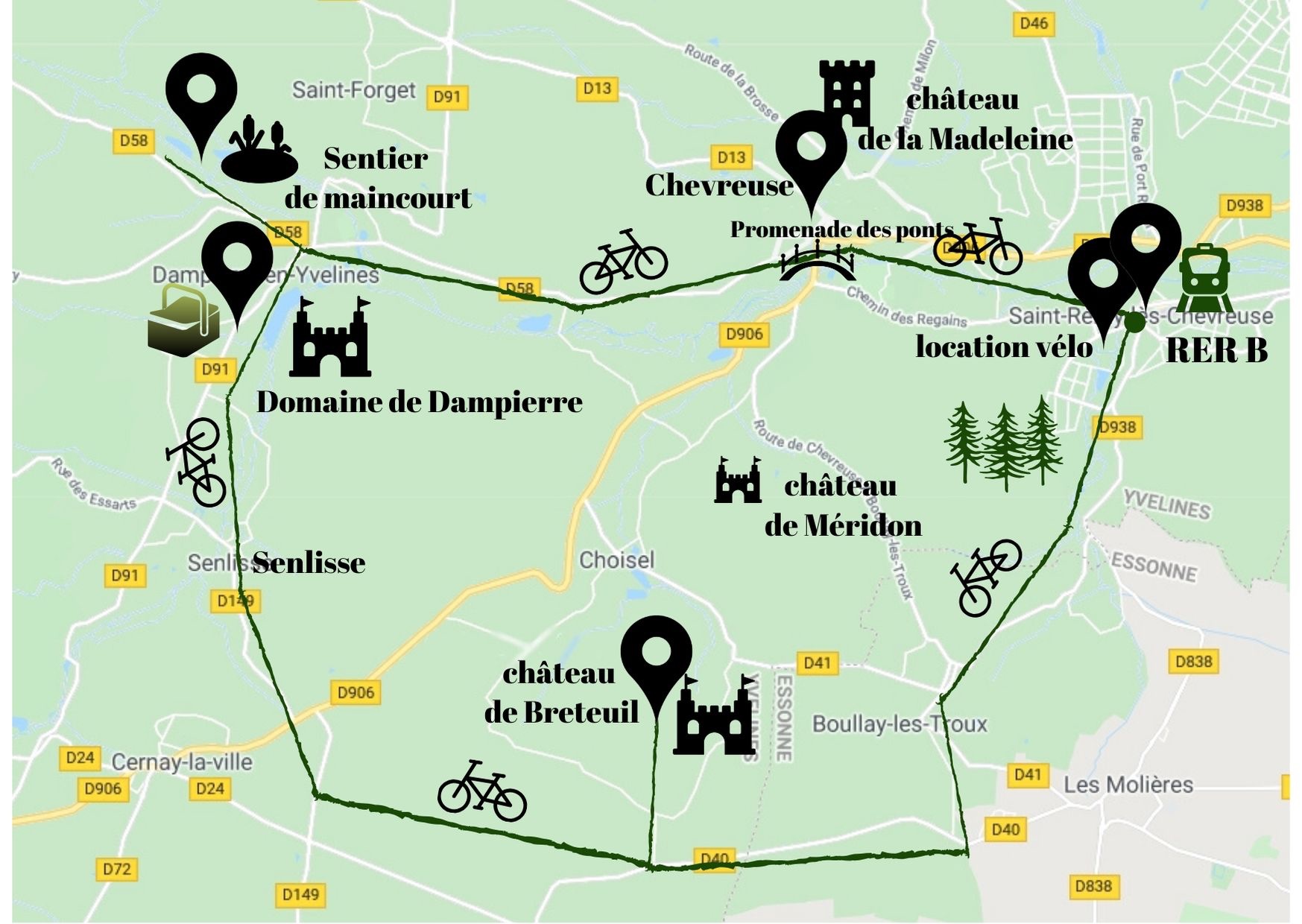 Une journée dans la vallée de chevreuse - Jolis Circuits